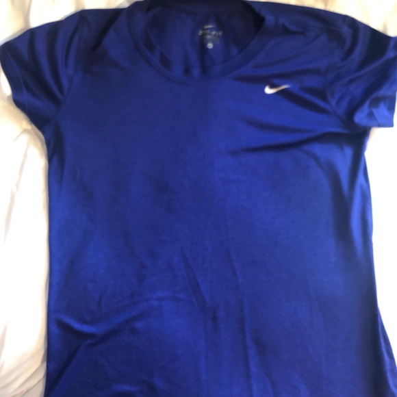 Nike | Tops | Blue Nike Dry Fit Shirt | Poshmark